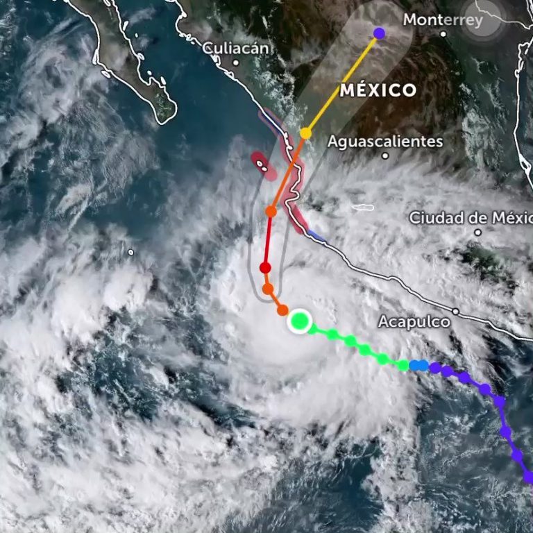 MÉXICO: El huracán ‘Roslyn’ alcanza la categoría 4 mientras se acerca a las costas de Jalisco y ...