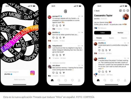 Threads, el rival de Twitter, ya suma diez millones de usuarios en menos de 24 horas de su ...